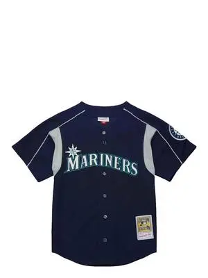 Mitchell & Ness 2003 Seattle Mariners Buttoned Short-sleeve Shirt - Blue