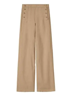NILI LOTAN Reed Cotton Pant - French Khaki