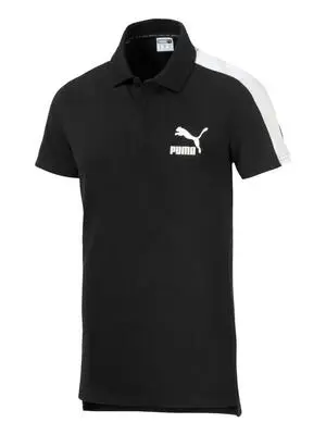 PUMA Logo-detail Polo Shirt - Black