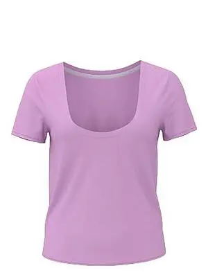 Pink Dream Jersey Scoop Tee - Purple