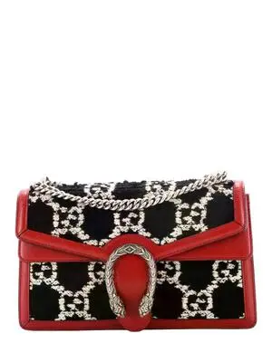 GUCCI Dionysus GG Tweed Small Shoulder Bag