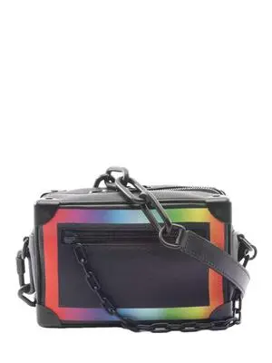 LOUIS VUITTON 2019 Taiga Rainbow Soft Trunk - Black