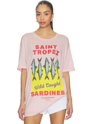 THE LAUNDRY ROOM Saint Tropez Sardines Oversized Tee - Blush