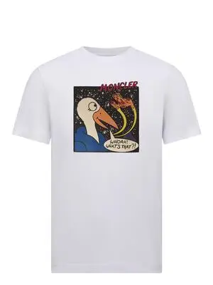 Moncler Space Monduck Cotton T-shirt - White