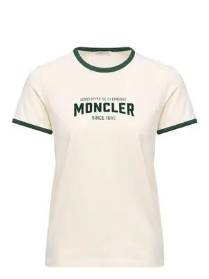 Moncler Logo Print T-shirt - White