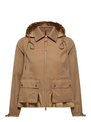 Moncler Adenium Hooded Jacket - Beige