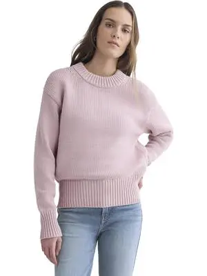 Everlane Oversized Cocoon Crew Neck Sweater - Burnished Lilac