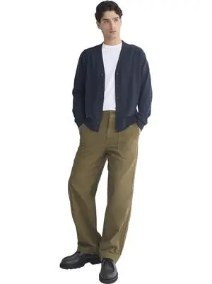 Everlane Relaxed Herringbone Fatigue Trousers - Beech