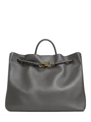Bottega Veneta Large Andiamo Shoulder Bag - Grey