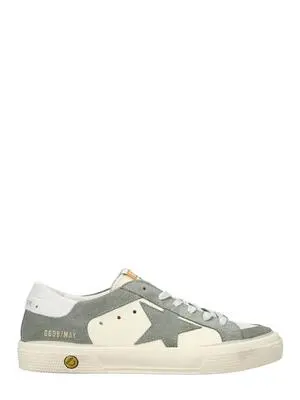 GOLDEN GOOSE May Leather Sneakers - Grey