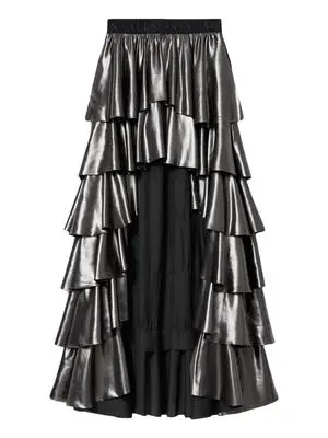 ALLSAINTS Cavalry Ruffle Maxi Skirt - Grey