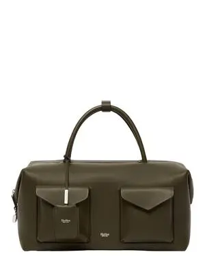 Max Mara Large Leather Boston Bag - Brown