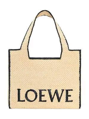 Loewe Loewe X Paula's Ibiza Large Font Tote Bag Beige