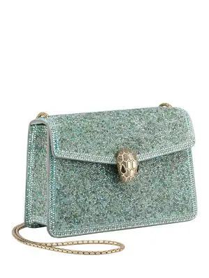 BVLGARI Mini Serpenti Forever Cross-body Bag - Turquoise