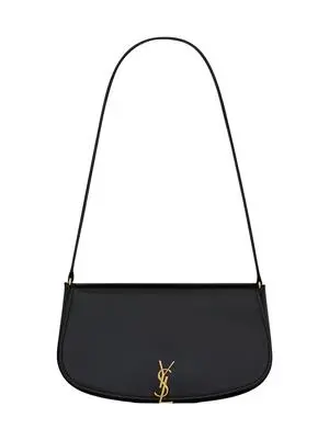 Saint Laurent Mini Leather Voltaire Shoulder Bag - Black