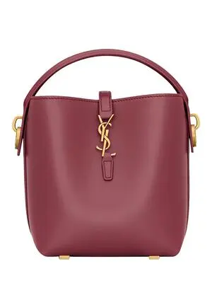 Saint Laurent Mini Le 37 Bucket Bag - Red