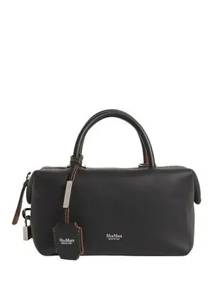 Max Mara Small Leather Satchel Bag - Black
