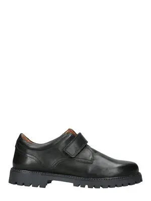 PAPOUELLI Leather School Shoes - Black