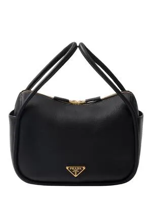 Prada Leather Top-handle Darling Bag - Black