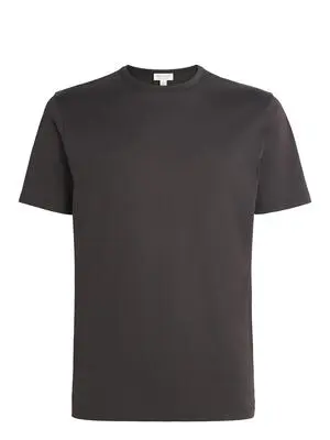 Sunspel Supima Cotton Classic T-shirt - Brown