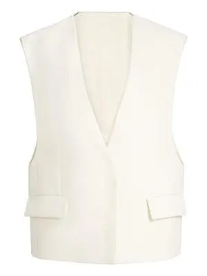Brunello Cucinelli Cotton Crepe Vest - Grey