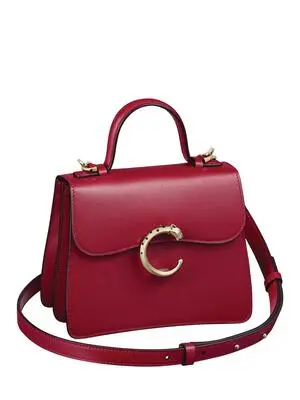 Cartier Leather Panthère De Top-handle Mini Bag - Red