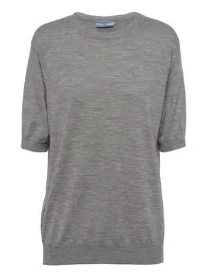 Prada Cashmere Crew-neck Sweater - Grey