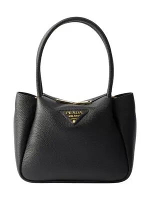 Prada Small Leather Top-handle Bag - Black