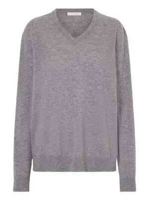 THE ROW Nian Cashmere Sweater - Gray