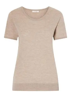 THE ROW Nova Cashmere T-shirt - Neutrals