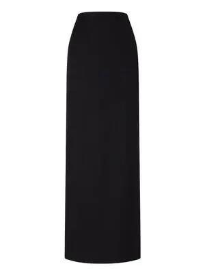 THE ROW Bartelle Wool Maxi Skirt - Black