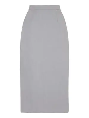 WILLY CHAVARRIA Cotton Midi Skirt - Gray