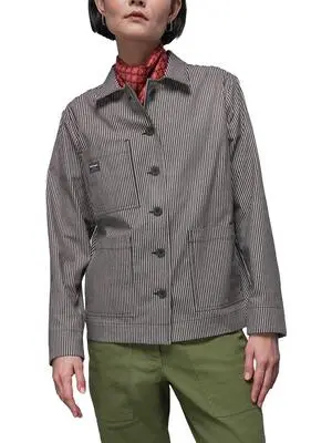 WILDFANG Relaxed Fit Railroad Stripe Utility Jacket