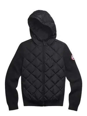 Canada Goose Hybridge Quilted Knit Hoodie - Black