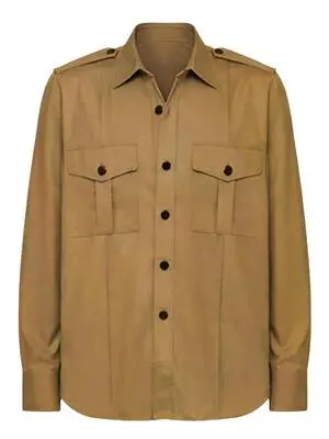 ERNEST W. BAKER Flap Pocket Shirt - Neutrals