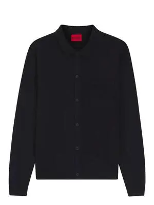 Hugo Front-pocket Cardigan - Blue