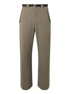 ROA Slim-fit Straight-leg Logo-embroidered Belted Trousers - Brown