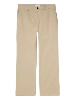 Mr P. Straight-leg Organic Cotton-blend Chinos - Neutrals