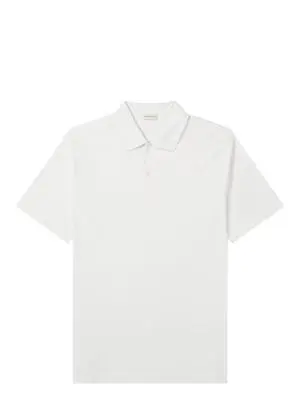 Dries Van Noten Cotton-jersey Polo Shirt - White