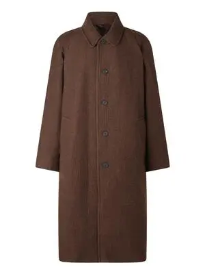 KAPTAIN SUNSHINE Umbrella Wool-blend Car Coat - Brown