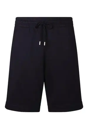 Dries Van Noten Straight-leg Cotton-jersey Drawstring Shorts - Blue