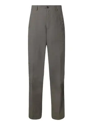 Dries Van Noten Straight-leg Shell Trousers - Gray