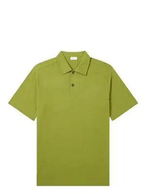 Dries Van Noten Cotton-jersey Polo Shirt - Green