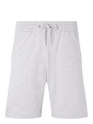 Dries Van Noten Straight-leg Cotton-jersey Drawstring Shorts - Gray
