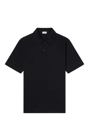 Dries Van Noten Cotton-jersey Polo Shirt - Black
