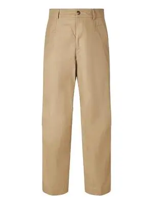 Dries Van Noten Straight-leg Cotton-twill Trousers - Brown