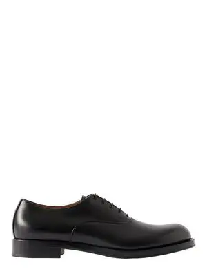 Dries Van Noten Leather Derby Shoes - Black