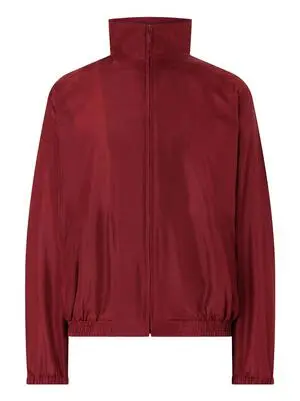 Saint Laurent Silk-habotai Blouson Jacket - Red