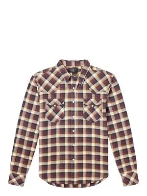 Ralph Lauren Checked Cotton-twill Shirt - Brown