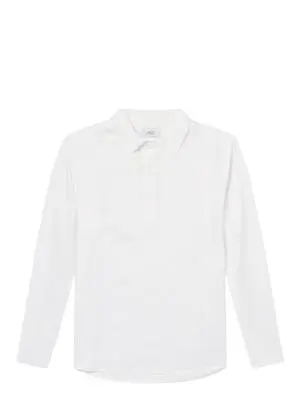 Mr P. Linen Henley Shirt - White